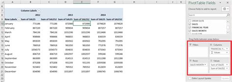 Calculate Difference Between Two Pivot Tables Myexcelonline