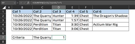 Excel Count Cells With Value In Column G If Value In Column C Equals Value From Cell B