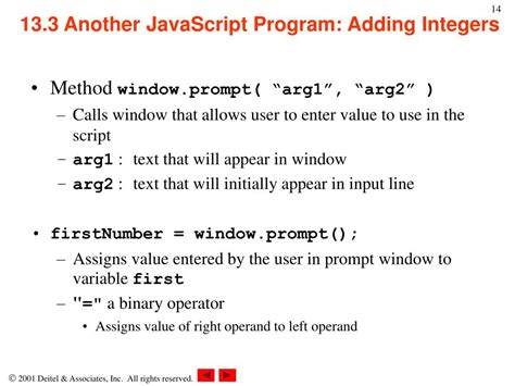 Ppt Chapter 13 Javascriptjscript Introduction To Scripting