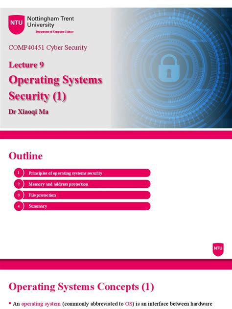 Lecture Notes 09 Pdf Operating System Computer Architecture