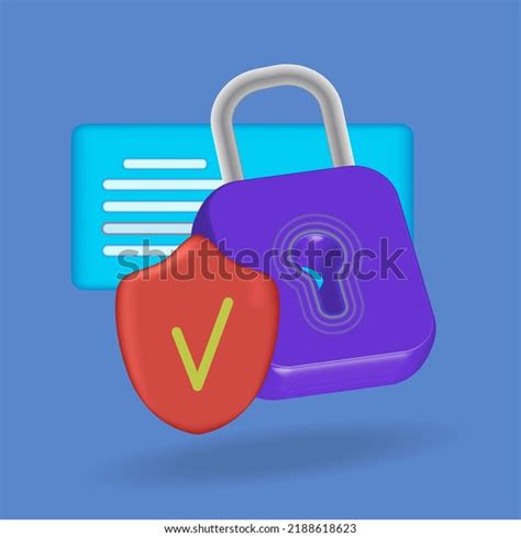 3d Password Protected Icon Mobile Apps Stock Vector Royalty Free 2188618623 Shutterstock