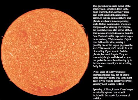 Solar System Scale Model The Awesomer