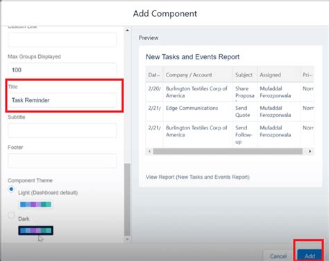 How To Setup Reminders In Salesforce Dashboards
