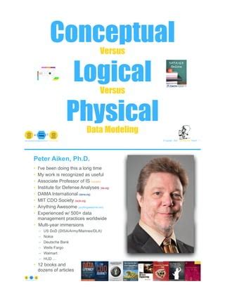 Conceptual Vs Logical Vs Physical Data Modeling PDF