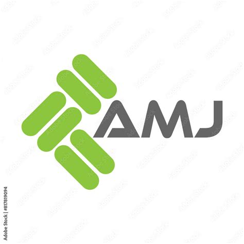 Amj Letter Logo Vector Design Amj Simple And Modern Logo Amj Luxurious Alphabet Design Stock