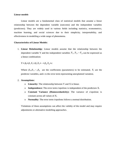 Unit 1 Pdf Linear Regression Dependent And Independent Variables