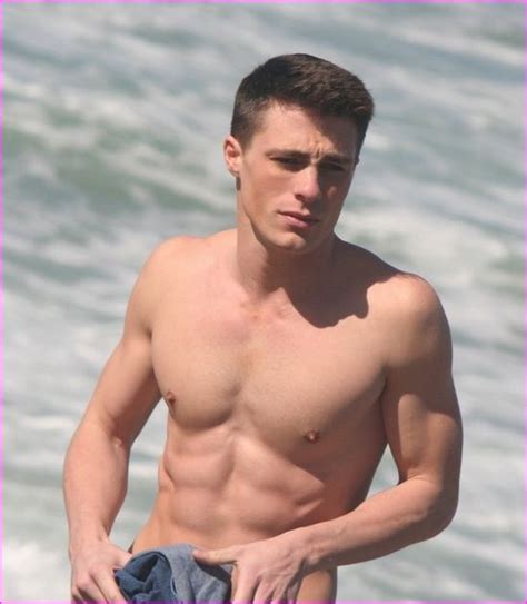 Colton Haynes Shirtless At The Beach