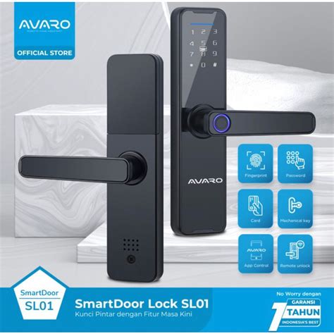 Jual Smart Door Lock Avaro Sl01 Smartdoor Lock Smartlock Kunci Pintu