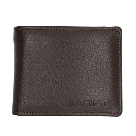 Ariat Bi Fold Wallet Dark Brown Wlt2107a Worn Out West