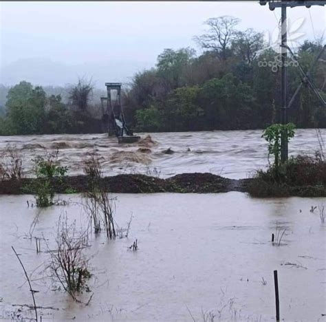 မိုခါအရှိန်ကြောင့် ကျောက်ထု တိုက်နယ်အတွင်းက လယ်ဧက ၁၀၀၀ ခန့် ပျက်စီး သံလွင်ခက်