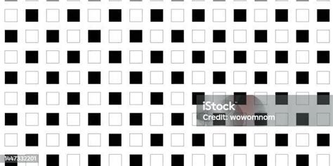 흰색 바탕에 검은색 사각형의 벡터 그림입니다 다른 사각 이음새가 없는 본의 디자인 0명에 대한 스톡 벡터 아트 및 기타 이미지 0명 디자인 모던 양식 Istock