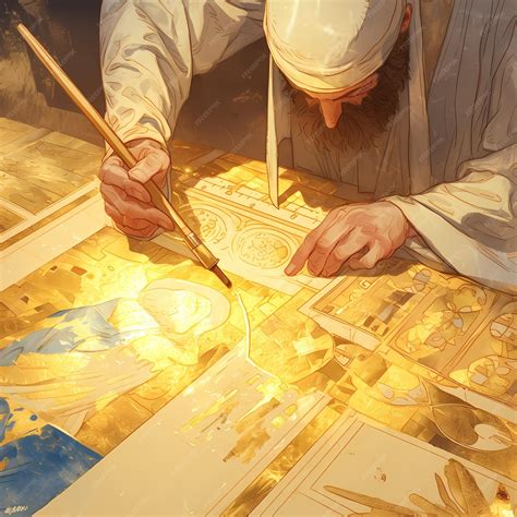 Premium Photo Medieval Illuminator Crafting Art