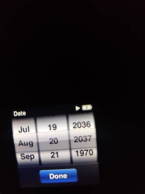My 6th Gen Ipod Nanos Clock Wont Go Beyond 2037 R Mildlyinteresting