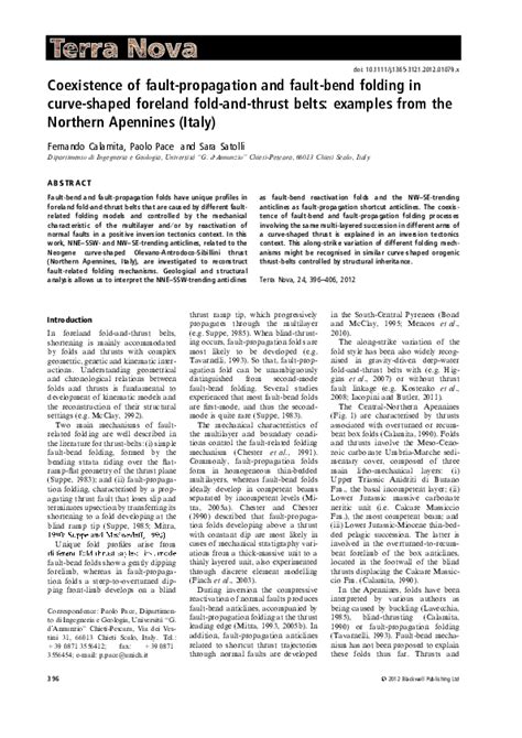 Coexistence Of Fault Propagation And Fault Bend Folding In Curve Shaped Foreland Fold And Thrust