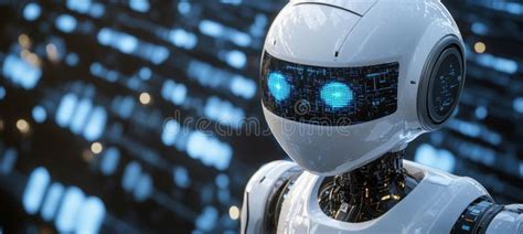 Ai Powered Medical Robot With Futuristic Interface Analyzing Data In A Modern Hospital Setting