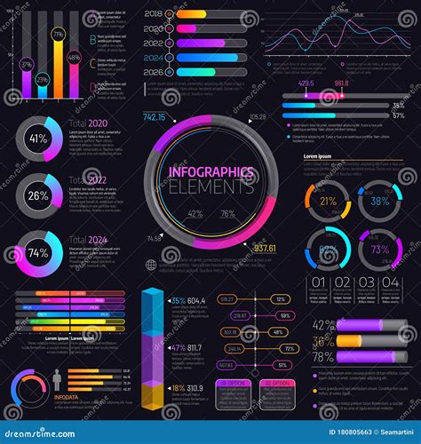 Business Infographic Elements Vector Info Charts Stock Vector Illustration Of Infographics