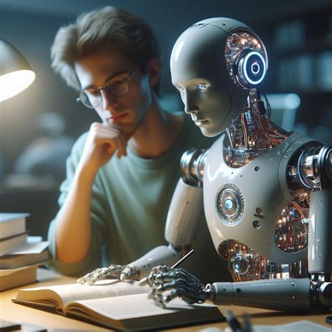 Premium Photo Symbiotic Learning Advanced Circuitry Visible As A