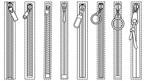 Zippered Pocket Sewing Tutorial Zip Sketch Zipper Mockup How To