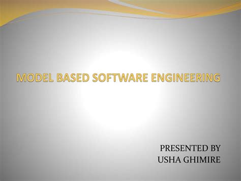 Ppt Model Based Software Engineering Powerpoint Presentation Free Download Id4551008