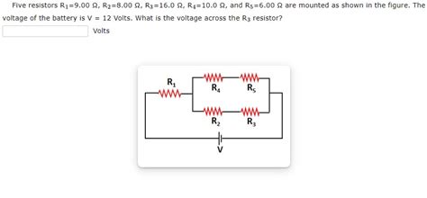 Solved Five resistors R Ω R Ω R Ω R Ω Chegg com