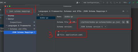 dubbo go schema 这个项目为了更好的编写dubbo go配置文件