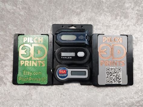 Tri Fold Rsa Secureid Safenet Otp And Safenet Etoken Badge Holder 3