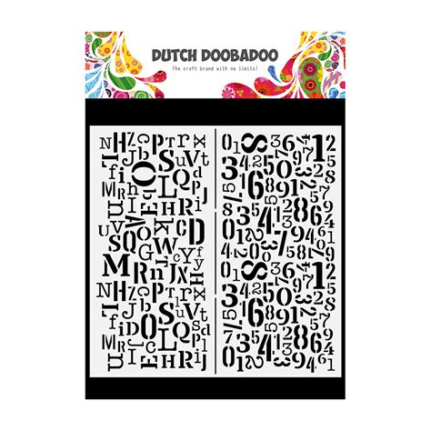 Mask Art Slimline Letters And Numbers Noor And Zo Hobby Webshop