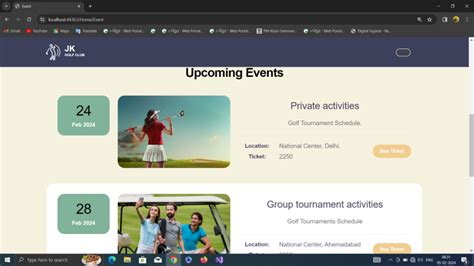 Online Golf Tournament Management System Project In C Net With Source