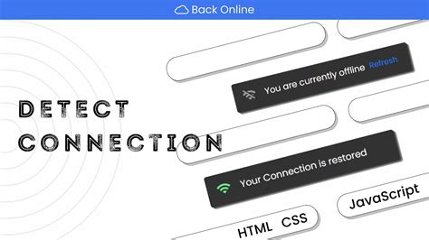 Detect Internet Connectivity Using Javascript Html Css Youtube