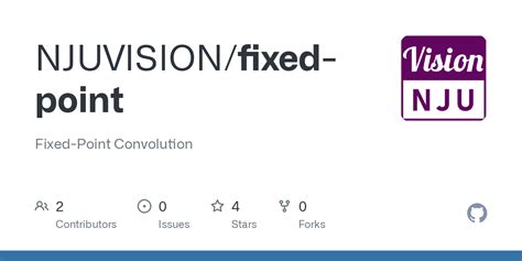 github njuvision fixed point fixed point convolution