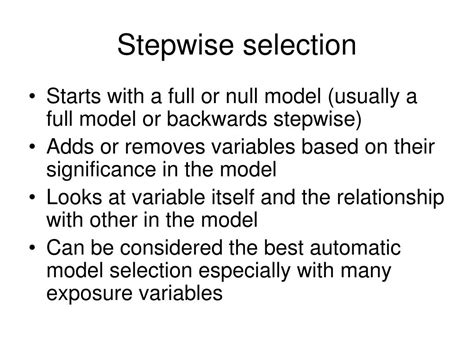 Ppt Week 6 Model Selection Powerpoint Presentation Free Download