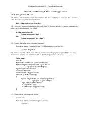 CSC 210 Chapter 9 CP Questions Pdf Computer Programming II