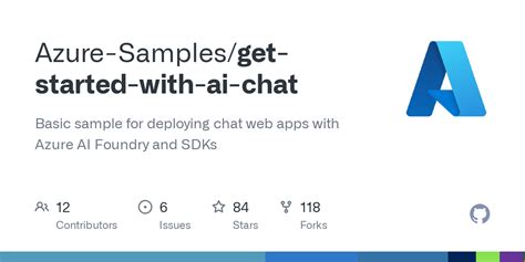 Github Azure Samples Get Started With Ai Chat Basic Sample For