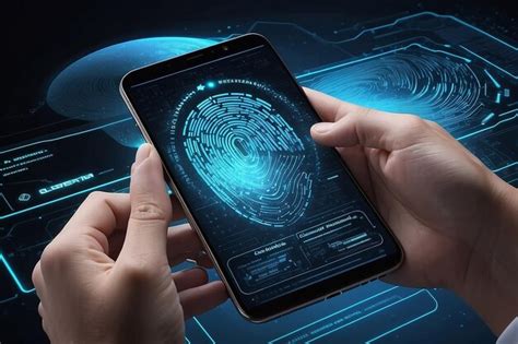Premium Photo Internet Security Fingerprint Scanning Unlock And