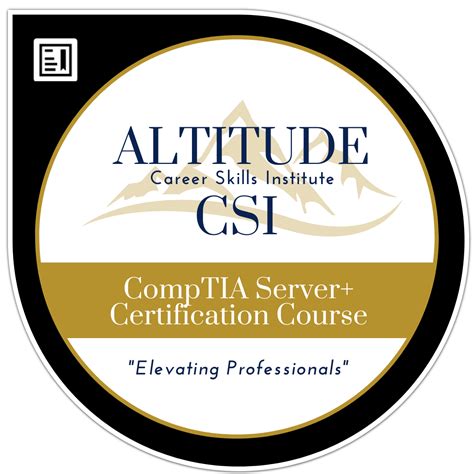 Comptia Server Certification Course Altitude Career Skills Institute