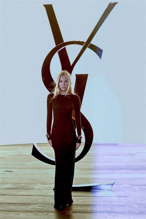 Lila Grace Moss At YSL Show During Paris Fashion Week 02 27 2024 CelebMafia