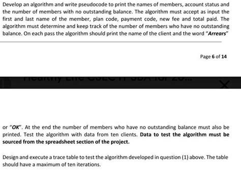 Solved Develop An Algorithm And Write Pseudocode To Print The Names Of