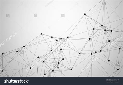 Abstract Low Poly Connecting Dots Lines Stock Illustration 553745347 Shutterstock