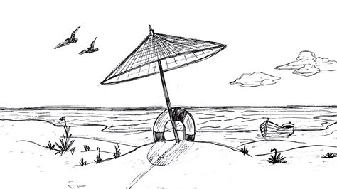 Как нарисовать Летний пейзаж легко Youtube