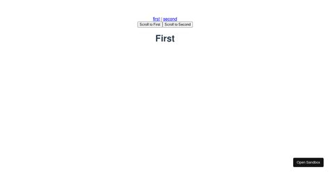 Scrolling To Element By ID From Query Param Forked Codesandbox