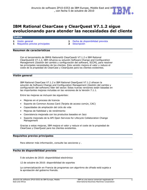 Ibm Rational Clearcase Y Clearquest V712 Sigue Evolucionando Ibm Rational Clearcase Y Clearquest V712 Sigue Evolucionando