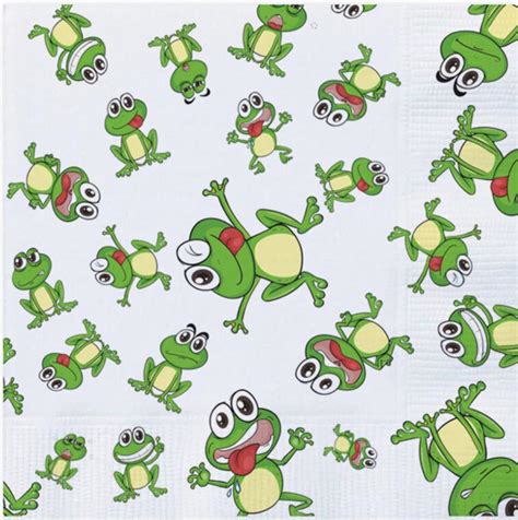 Passover Napkins Frogs 20 Count