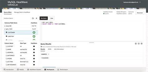 連線及管理 Aws 上的 Heatwave Oracle 台灣