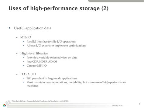ppt distributed object storage rebuild analysis via simulation with gobs powerpoint