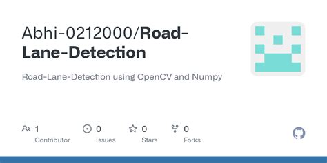 Github Abhi 0212000 Road Lane Detection Road Lane Detection Using