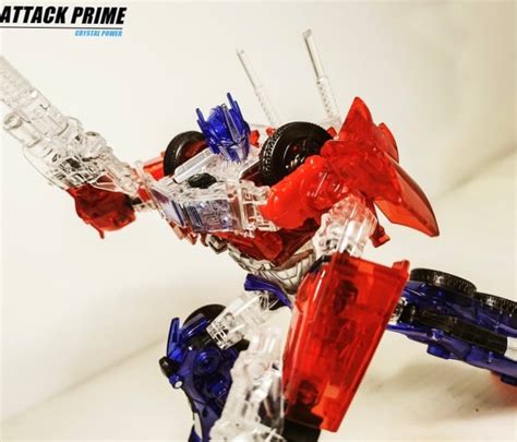 Apc Toys Apc 001t Attack Prime Tfp Optimus Prime Clear Version W Blac Afi And Robotoyz