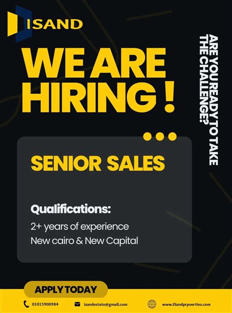 Mohamed Ashry On Linkedin I Sand Properties Is Hiring Senior Property Consultant At Least 2