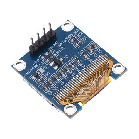 Uxcell 0 96inch Lcd Screen Module With Soldered 4 Pin 128x64 Resolution I2c Iic Communication