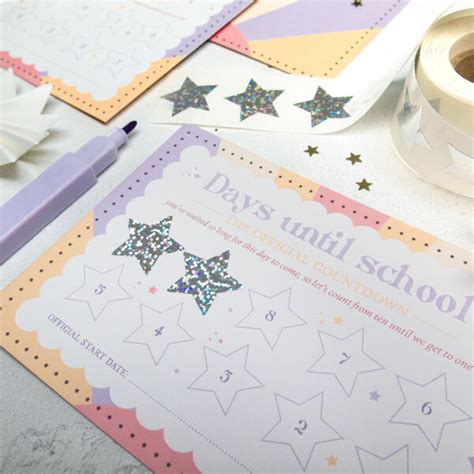 School Countdown Chart Paperknots