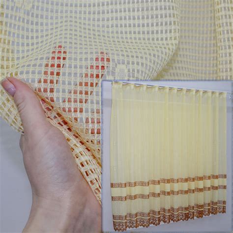 Тюль сетка высотой 1 5м Juli Цвет золотистий с коричневым Код 608т продажа цена в